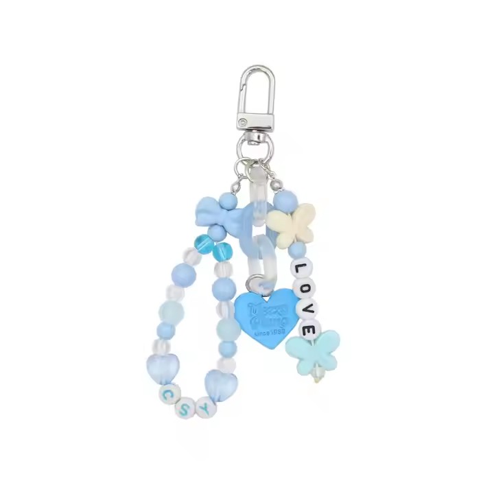 China Fashion handmade beaded key chain Pearl Key ring Attractive Women ...